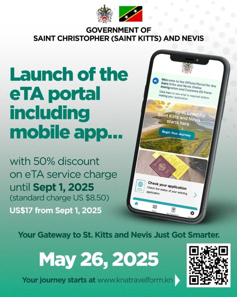 Saint Kitts and Nevis launches ETA system - VisasNews