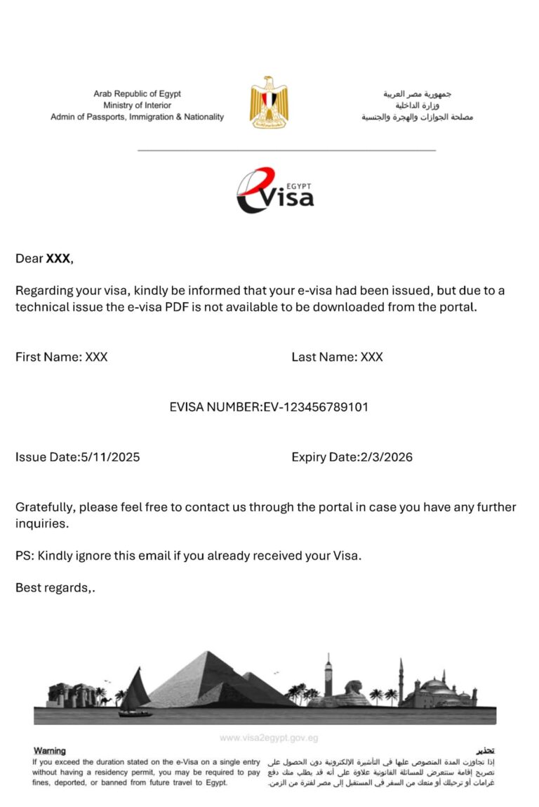 Egypt e-Visa: due to malfunctions on the portal, authorities are ...