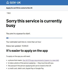UK: ETA portal hit by heavy traffic - VisasNews